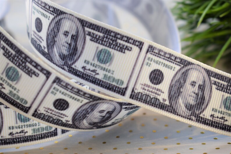 Dollar Ribbon Money Dollar Sign Grosgrain Ribbon Dollar - Etsy