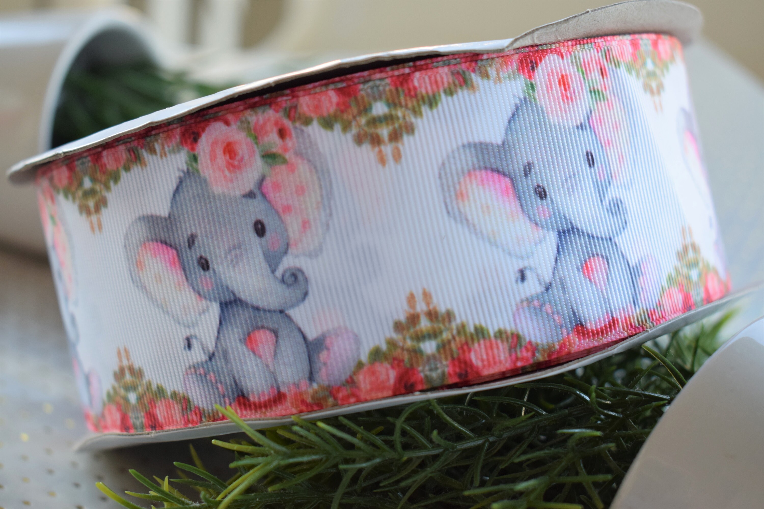 Girl Elephant Baby Shower Ribbon, Boy Baby Elephant Ribbon, Diaper Cake ...