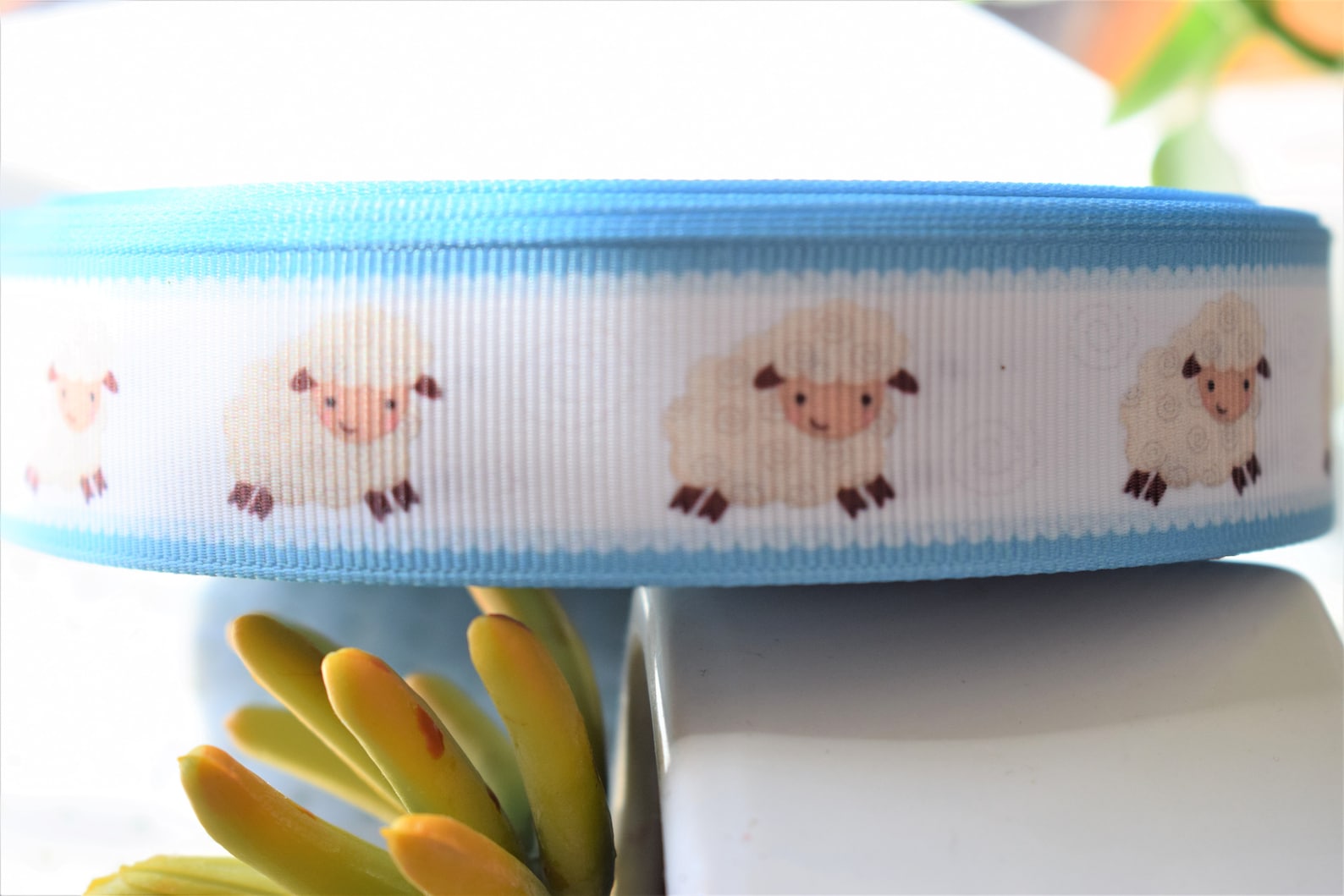 Sheep Ribbon Lambs Ribbon Animal Ribbon Animal Grosgrain - Etsy
