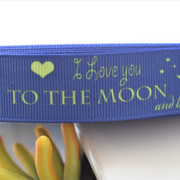 Moon and Stars Ribbon - Etsy