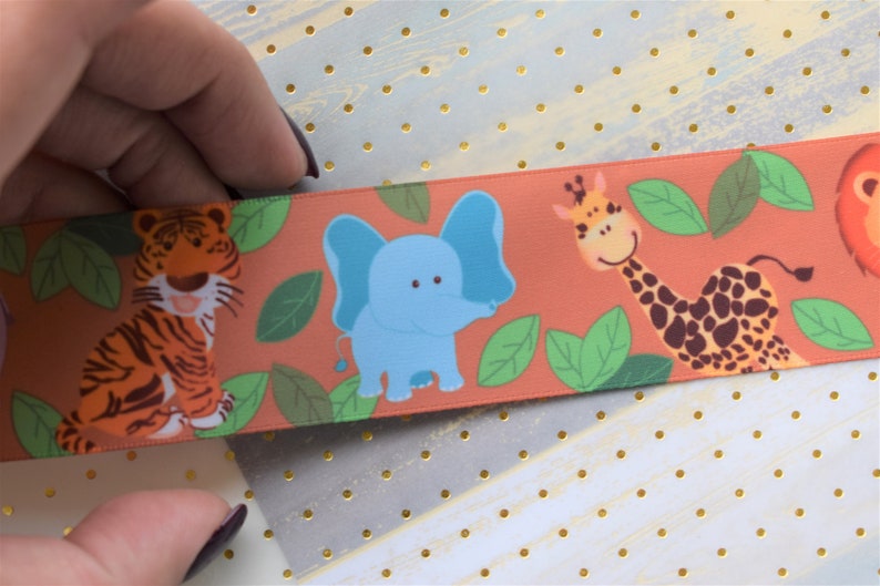 Jungle Safari Ribbon Boy Baby Safari Ribbon Safari Jungle - Etsy