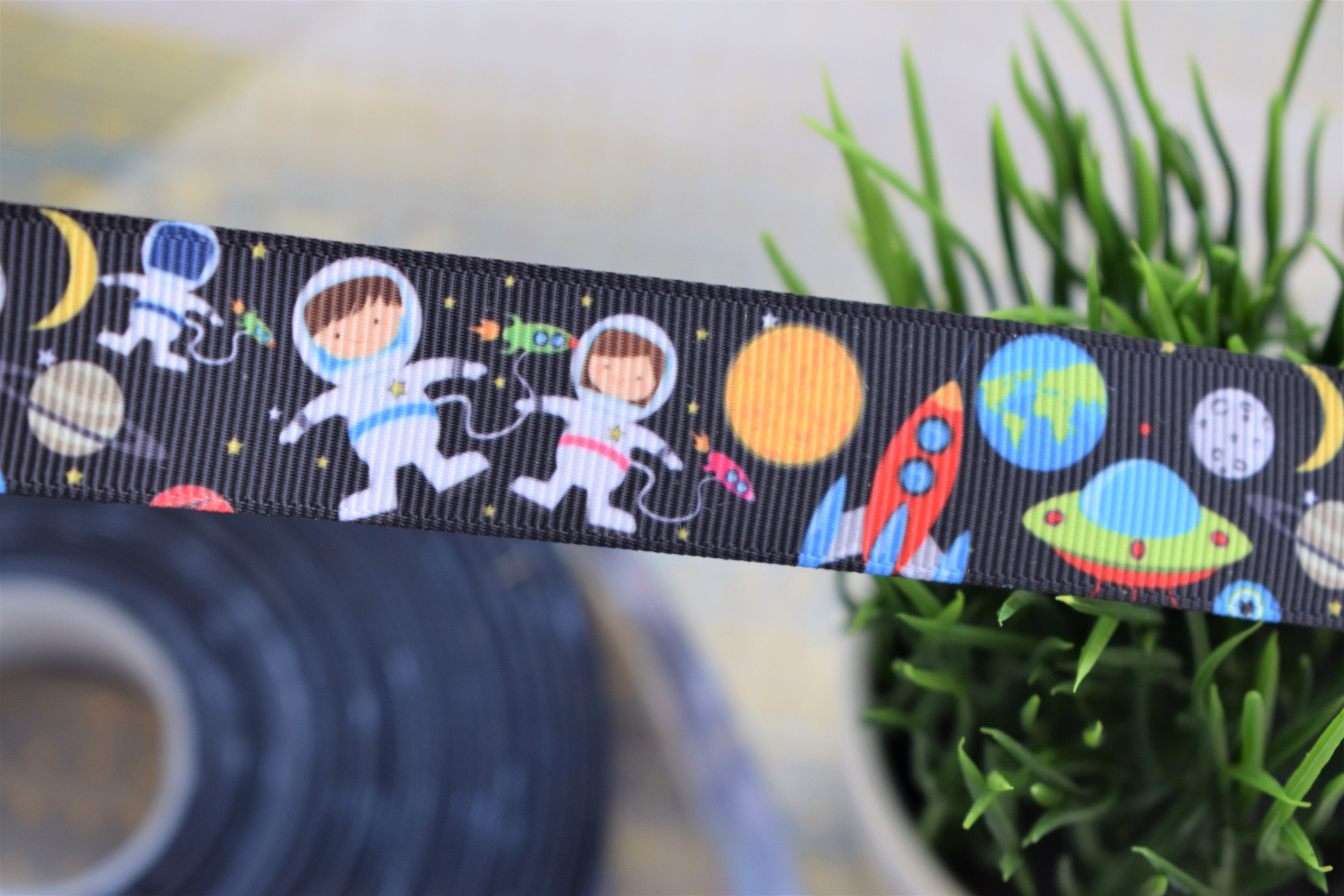 Astronaut Ribbon Solar System Ribbon Planet Ribbon Outer - Etsy