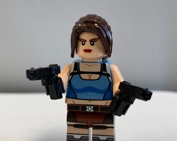 CUSTOM LEGO Minifigure Lara Croft - Tomb Raider - Etsy