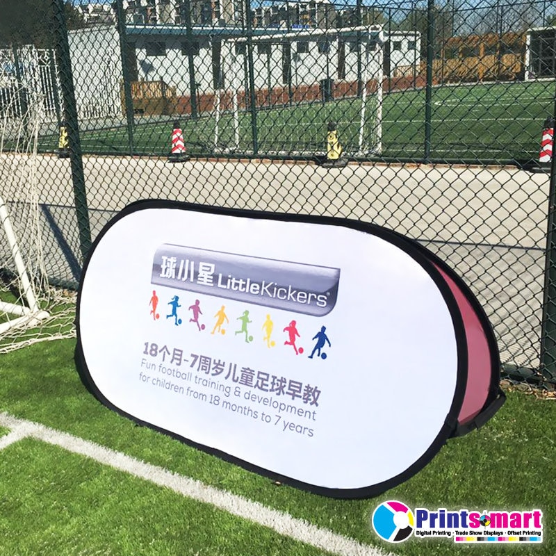 Horizontal (oval Shape) Pop up A-frame Banner Outdoor Pop up Banner ...
