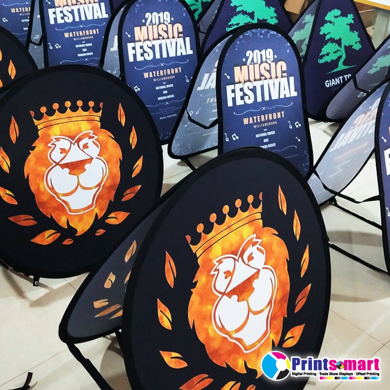 Circle Pop up A-frame Banner Sports Field Banners School Banners Full ...