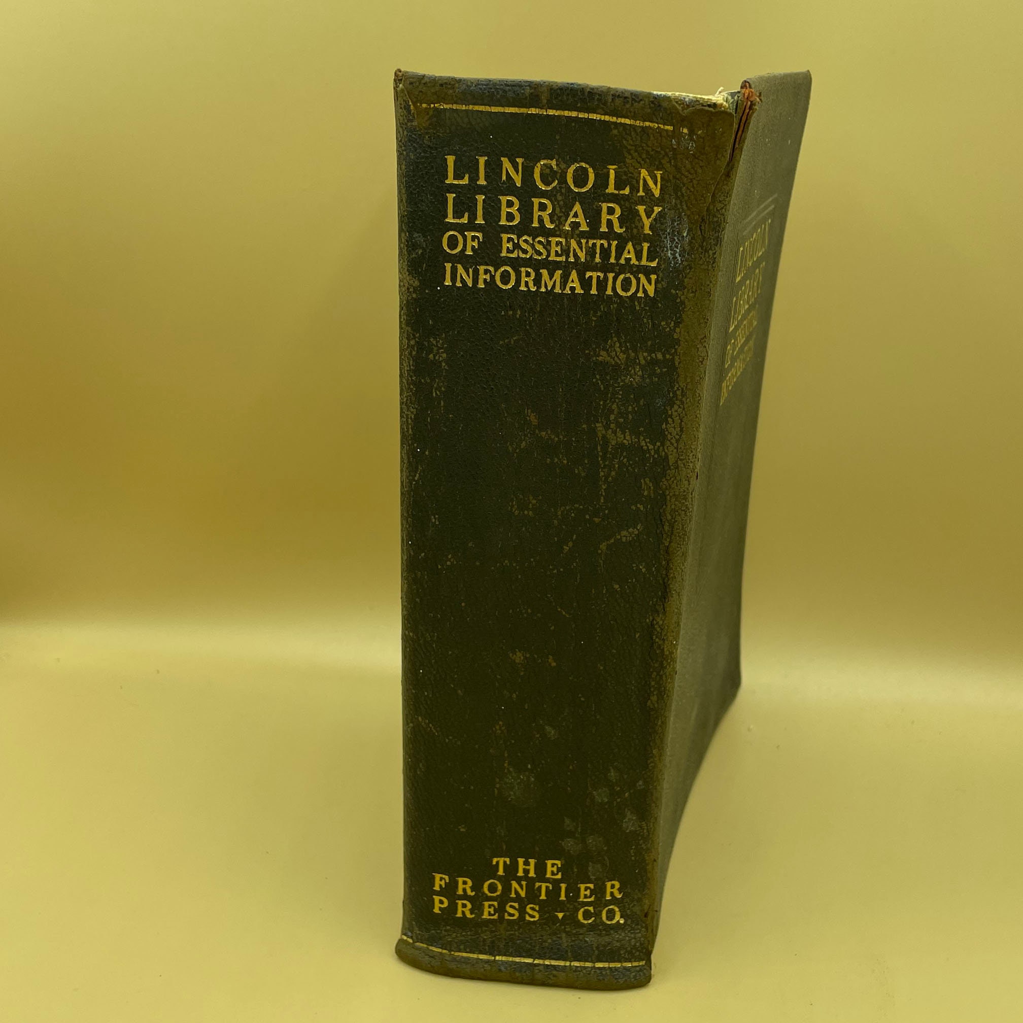 Lincoln Library of Essential Information Published 1929 Black Leather ...