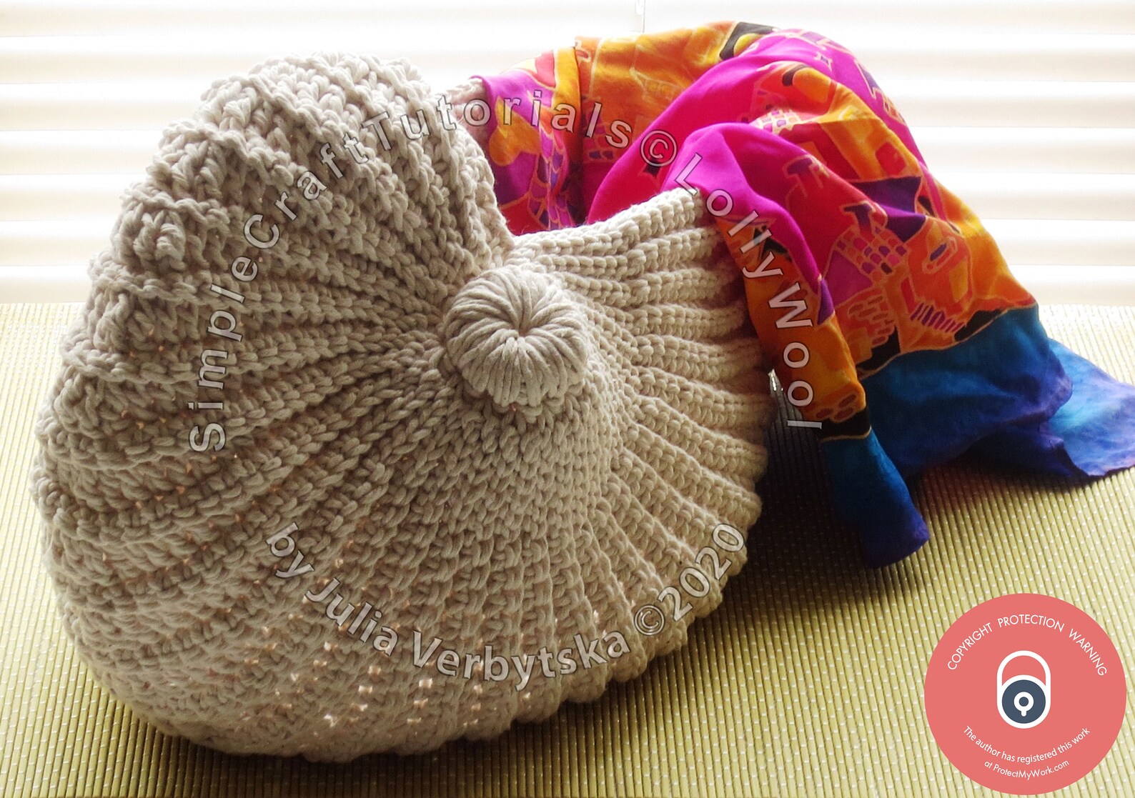 Nautilus Shell Crochet Basket Photo PDF Crochet Pattern, Detailed Photo ...