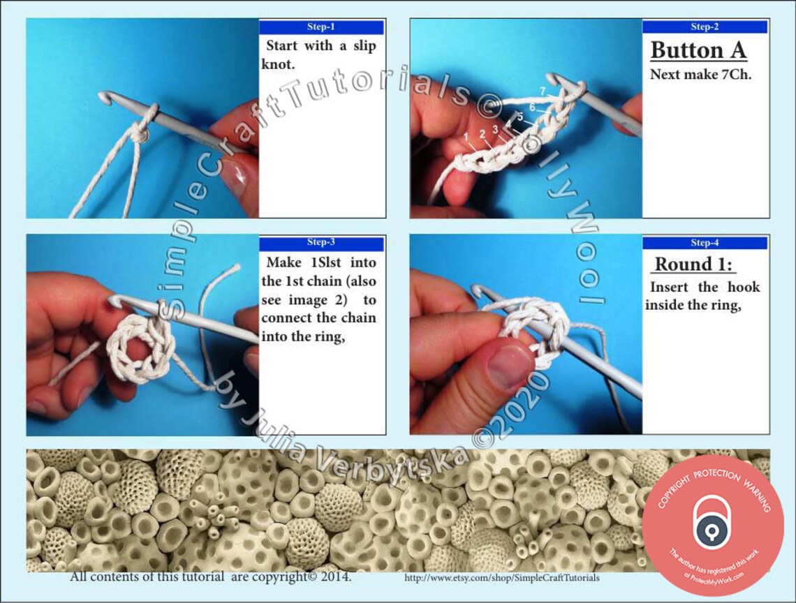 Nautilus Shell Crochet Basket Photo PDF Crochet Pattern - Etsy