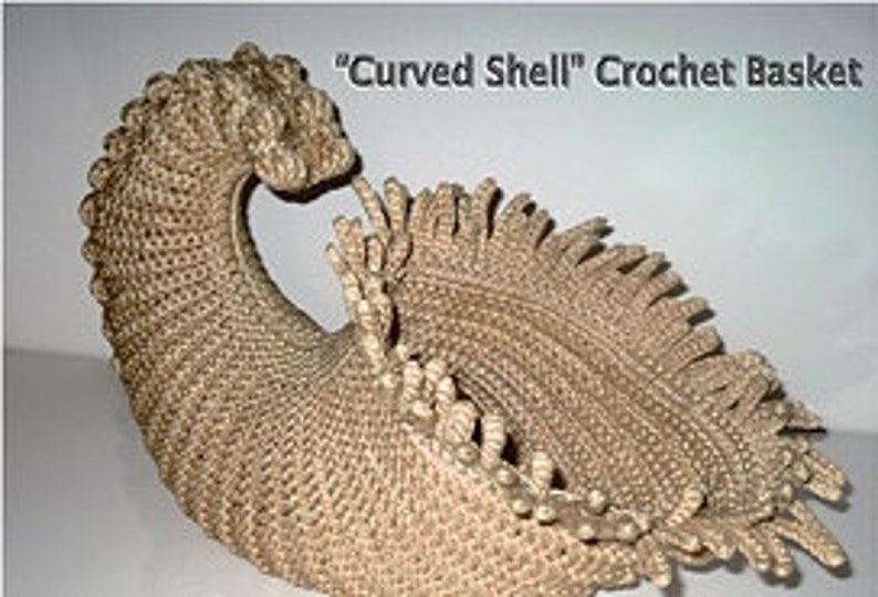 Choose ANY 3 Patterns to make Sea Shell Crochet Basket | Etsy