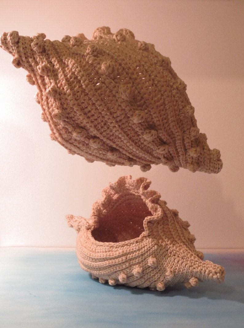 Frilled Bobble Shell Crochet Basket PDF Pattern and Tutorial - Etsy