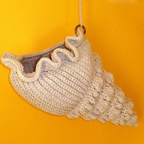 Crochet Conch Shell and Starfish Sea Shell Pattern INSTANT | Etsy