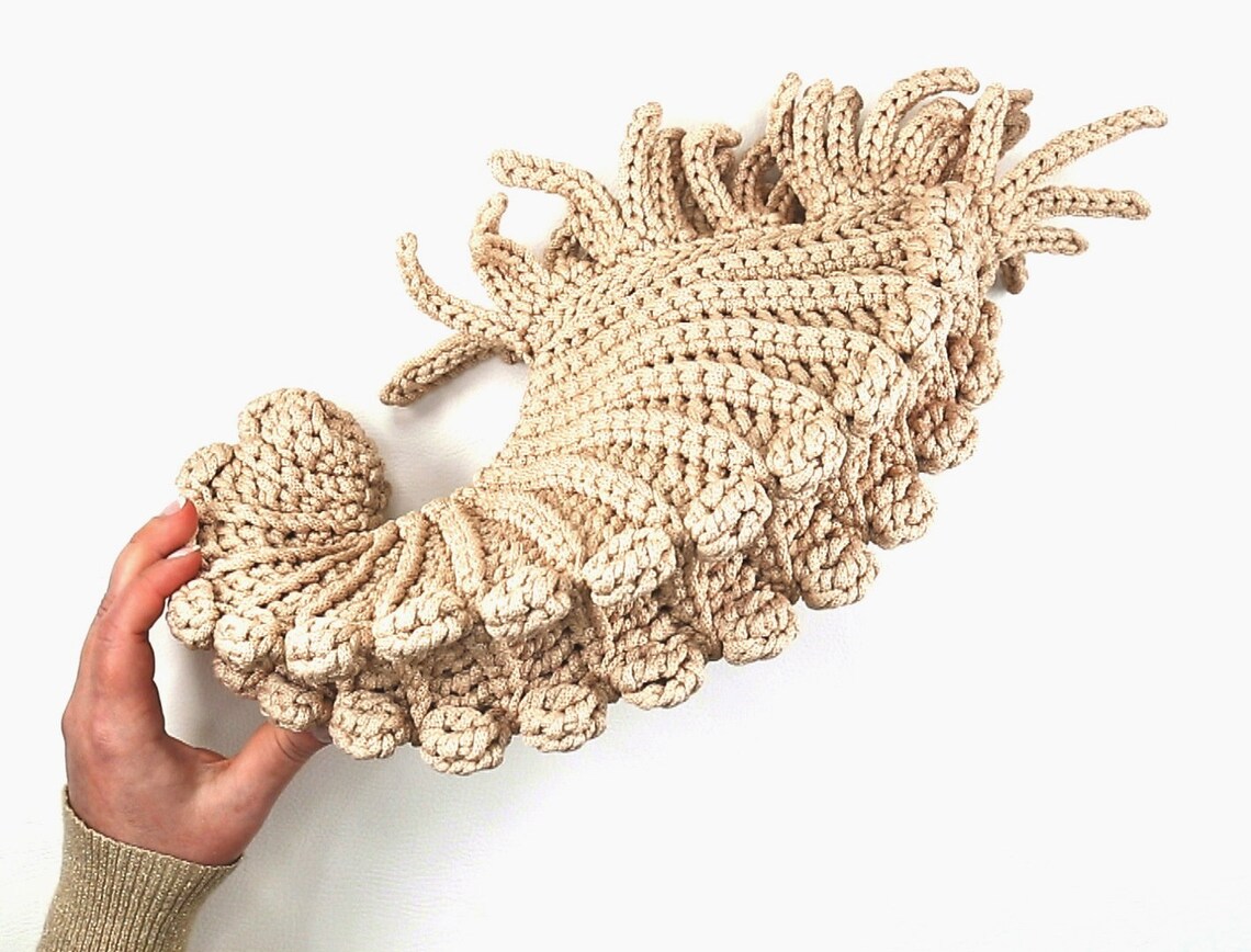 Curved Shell Crochet Basket PDF Pattern and Photo Tutorial. | Etsy