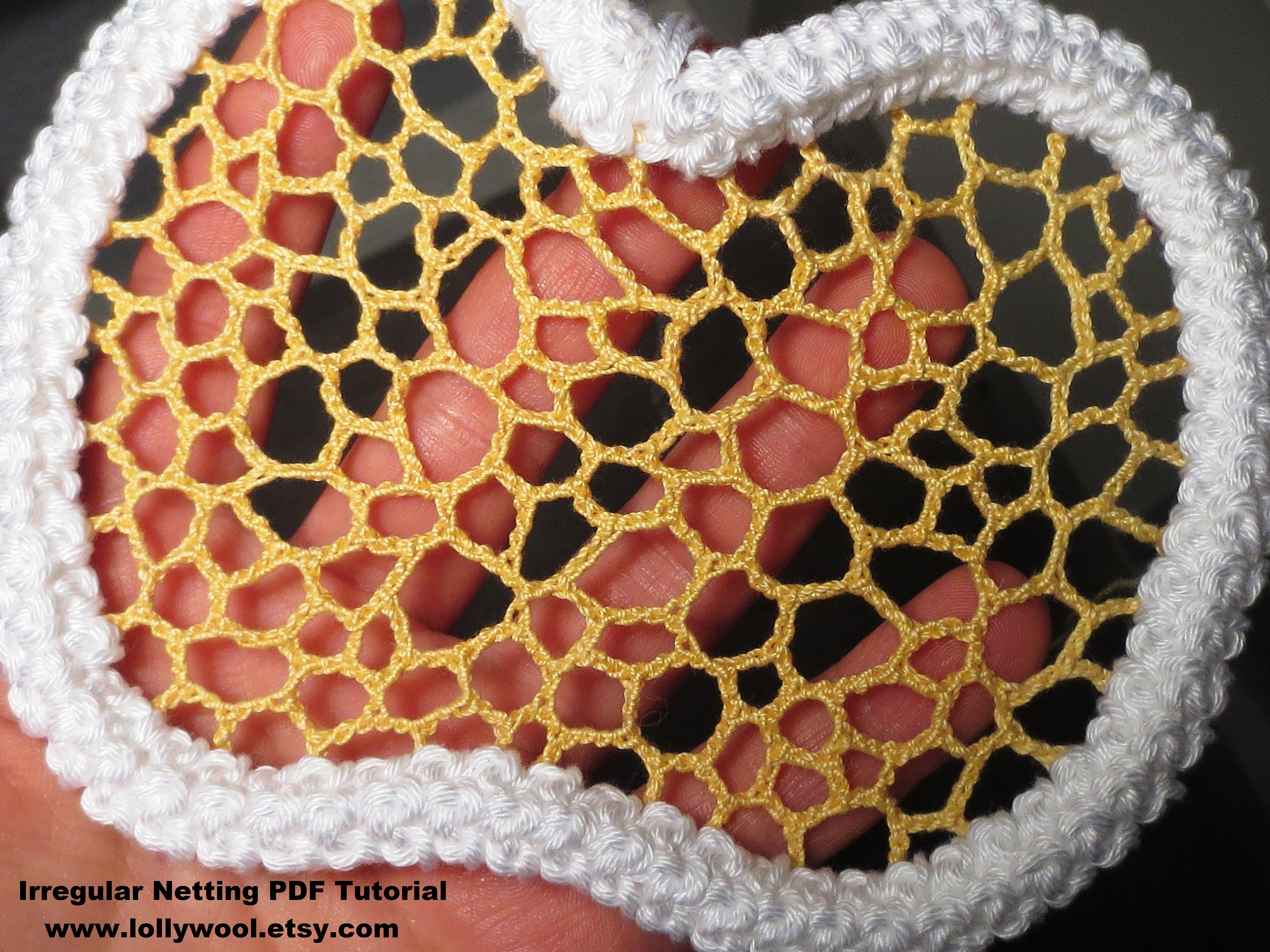 Irregular Netting Crochet PDF Pattern Craft Tutorial for - Etsy