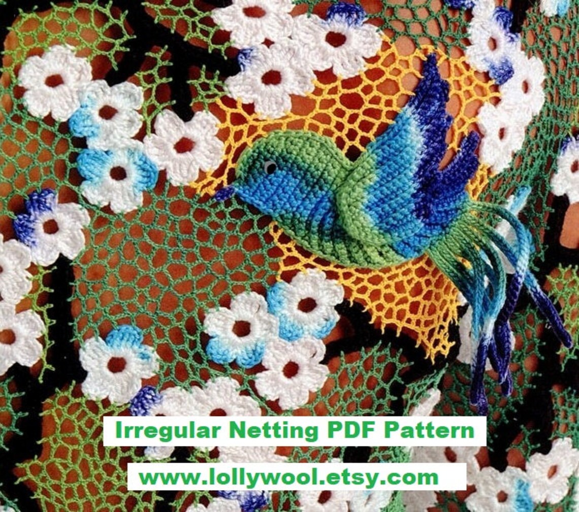 Irregular Netting Crochet PDF Pattern Craft Tutorial for - Etsy Australia