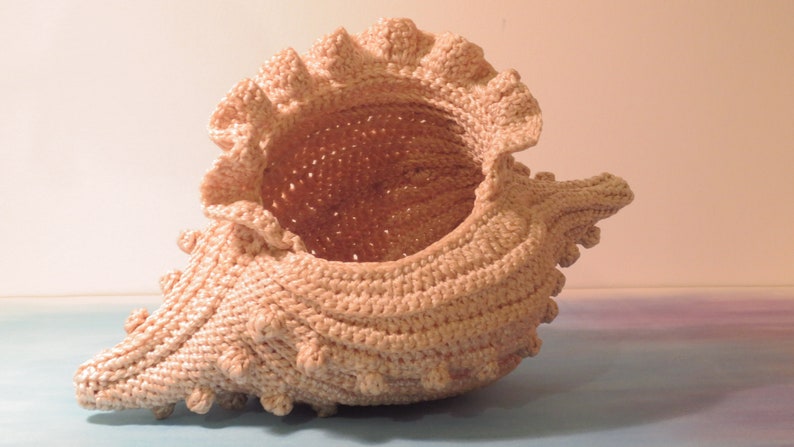 Frilled Bobble Shell Crochet Basket PDF Pattern and Tutorial - Etsy