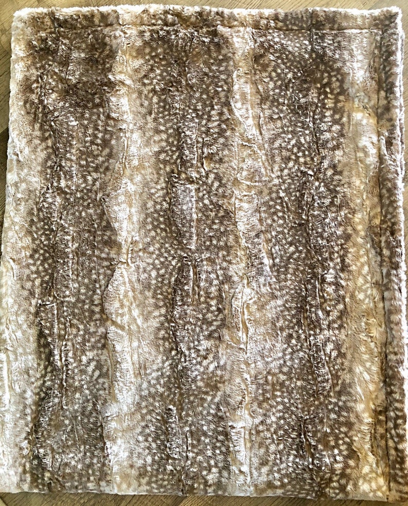 Fawn Fur Minky Blanket - Etsy