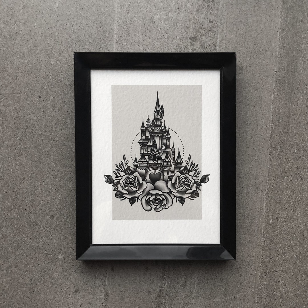 Disney Castle Print - Etsy