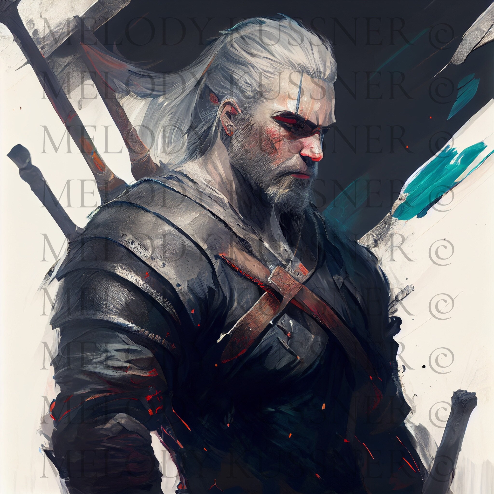 The Witcher-print - Etsy