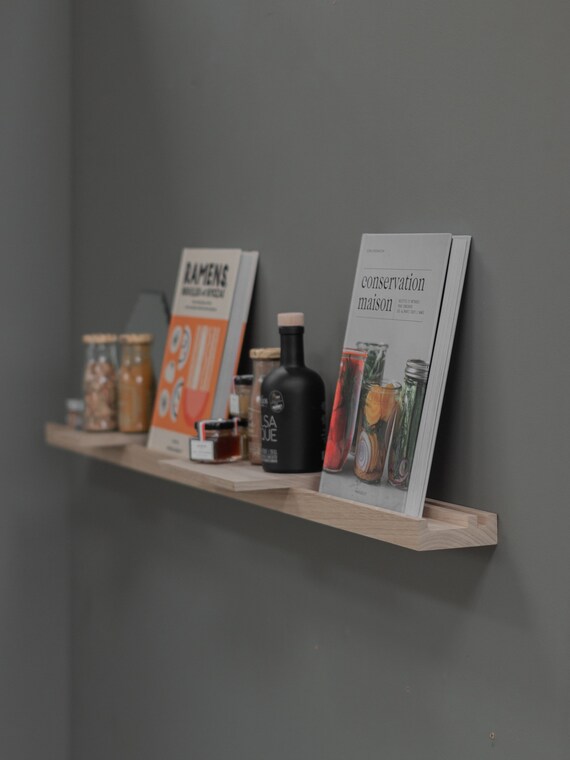 Shelf in Solid Chestnut Wood Méga-poses 120 Cm. Handmade in | Etsy