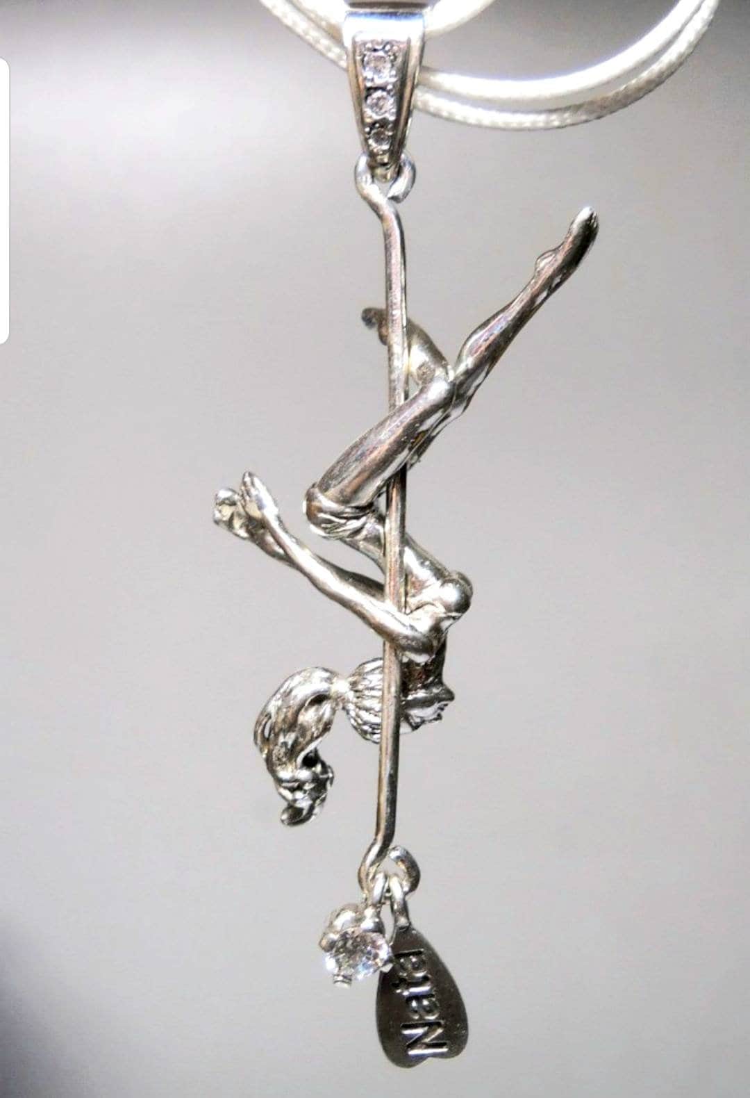 Pole Dance Pendant,sterling Silver 925, Pole Dance Jewelry,pole Dance ...