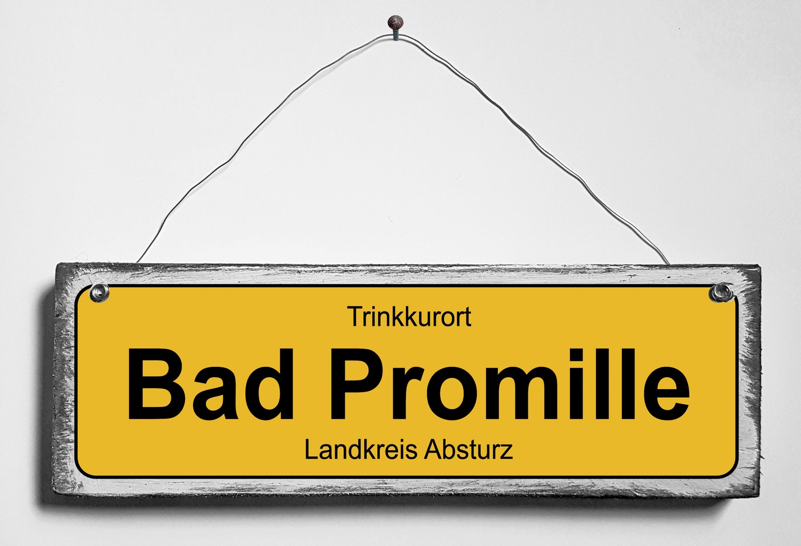 Bad Promille Wooden Sign Decoration Door Sign Retro Shabby - Etsy