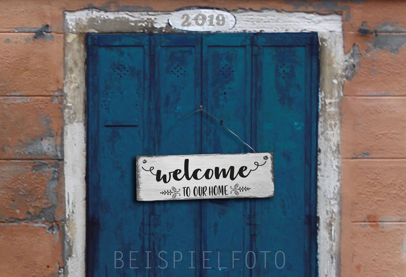 Bad Promille Wooden Sign Decoration Door Sign Retro Shabby - Etsy