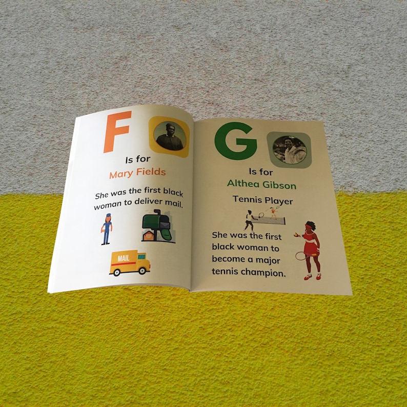 Alphabet Book | Black History ABC Book | Toddlers -first Grade - Etsy