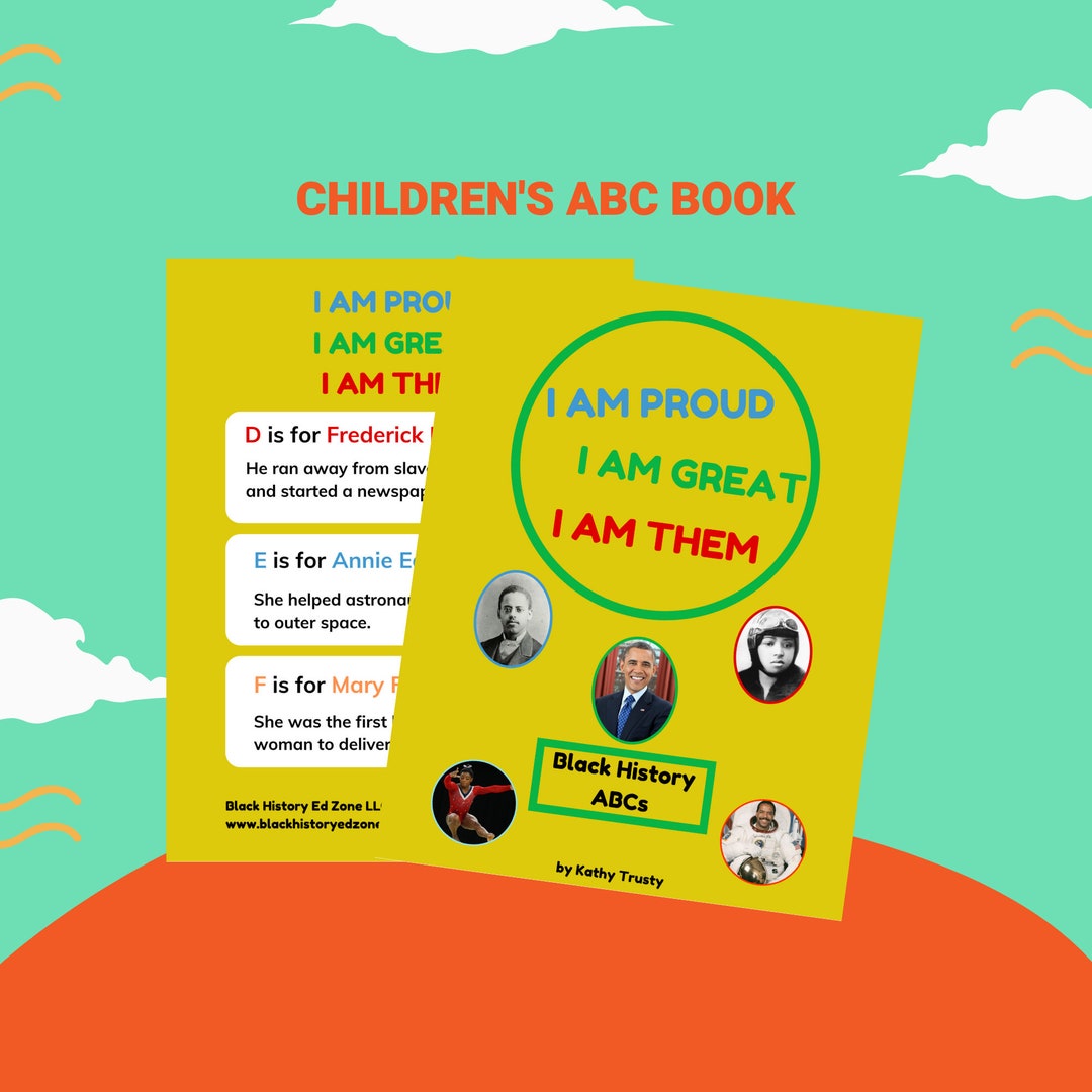 Alphabet Book | Black History ABC Book | Toddlers -first Grade - Etsy