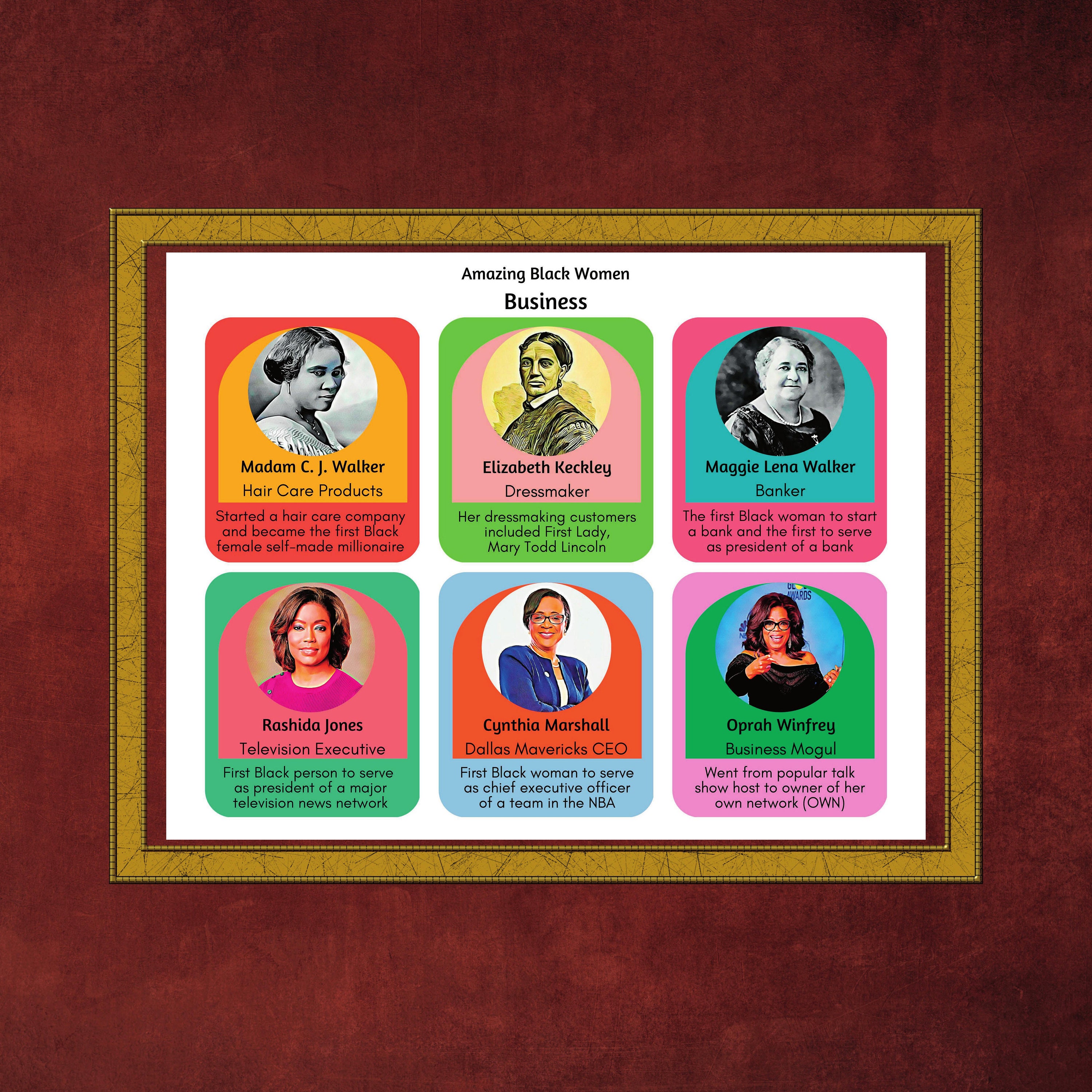 Great Black Women Printable, Bulletin Board Printable, Women History ...