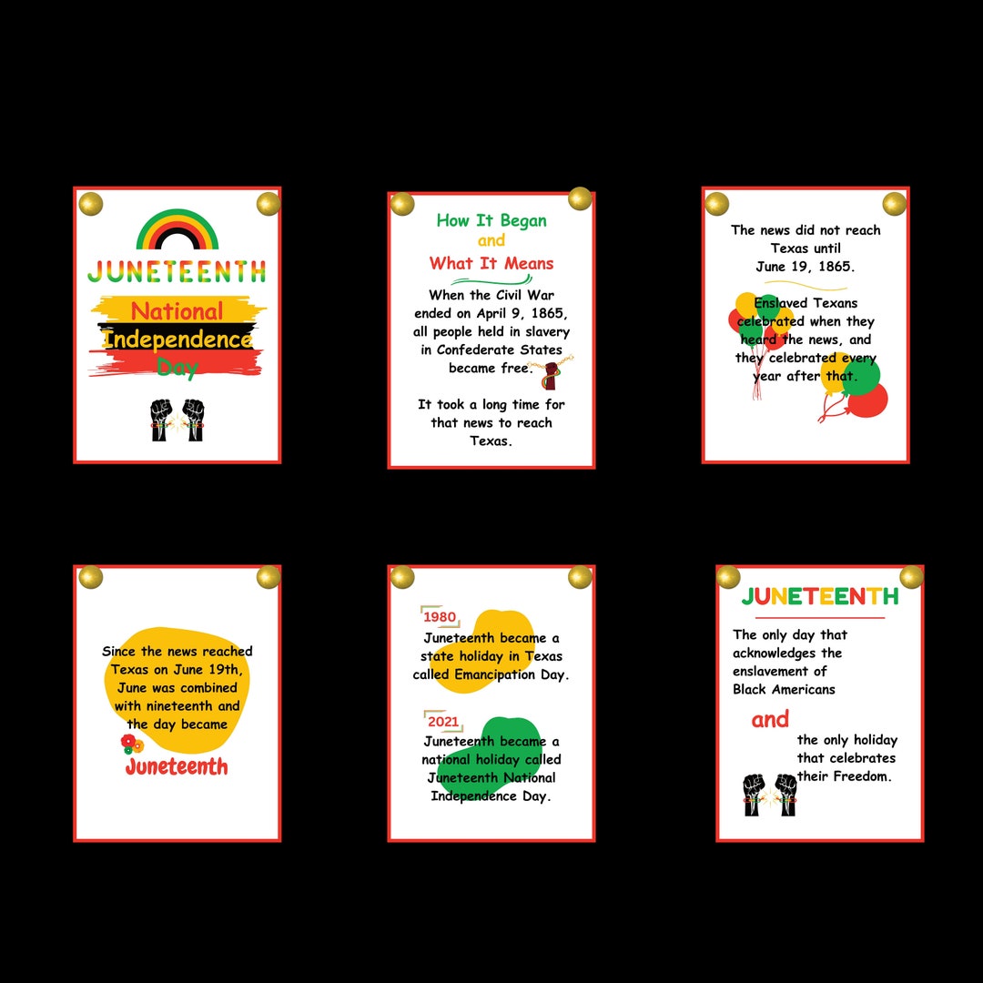 Juneteenth Printable Signs, Juneteenth Printable Posters, Juneteenth ...