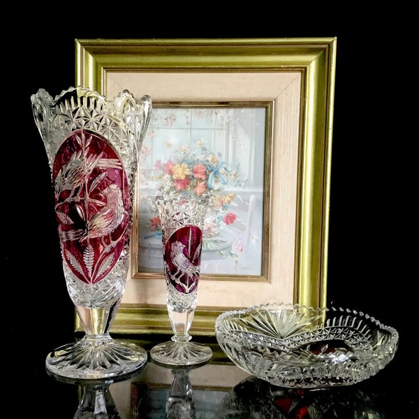 Hofbauer Red Bird Crystal - Etsy