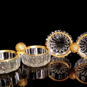 Vintage Crystal Italian Crystal Plate and Bowls - Etsy