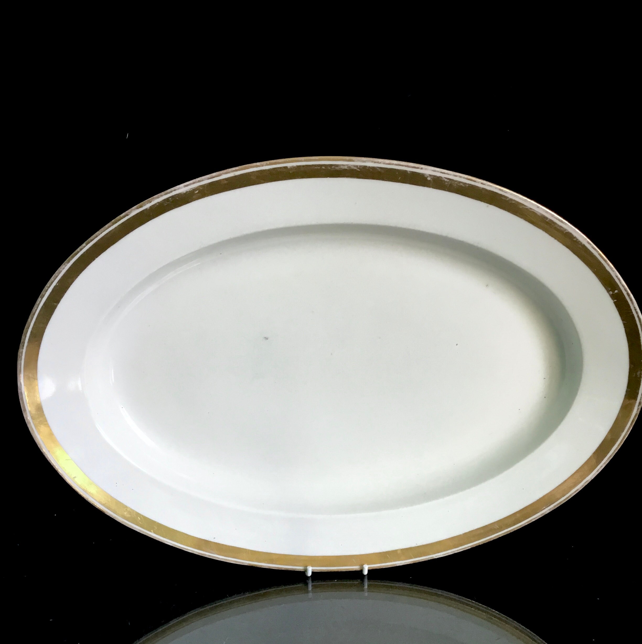 Vienna Porcelain Antique Large Tray With Gold Edges From 1800 | Etsy
