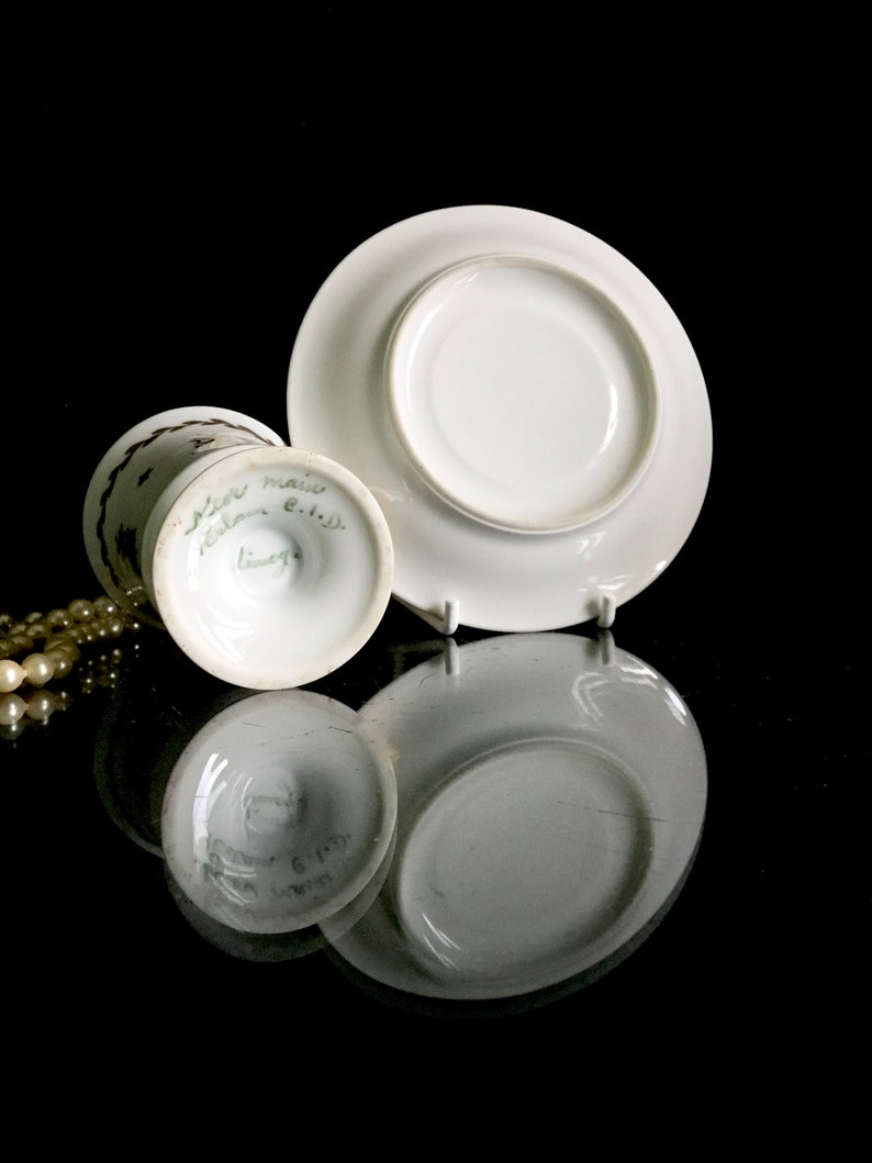 Limoges Porcelain Antique Tea Cup. Handmade With Signature . - Etsy