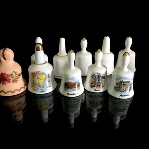 Vintage collection of miniature porcelain bells | Etsy