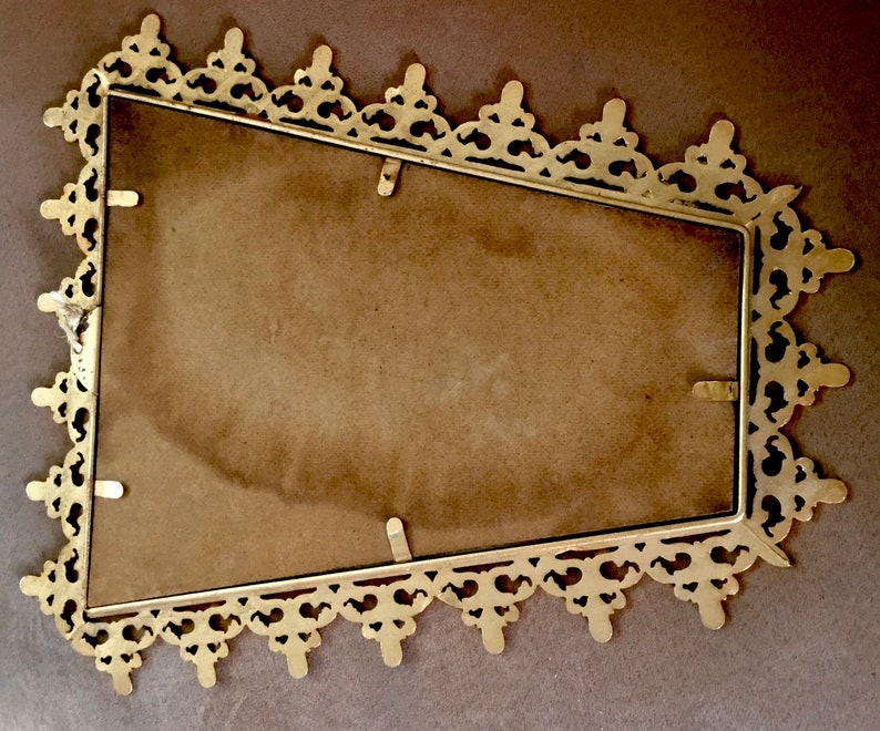 Art Deco Vintage Italian Trapeze Mirror With Brass Frame - Etsy