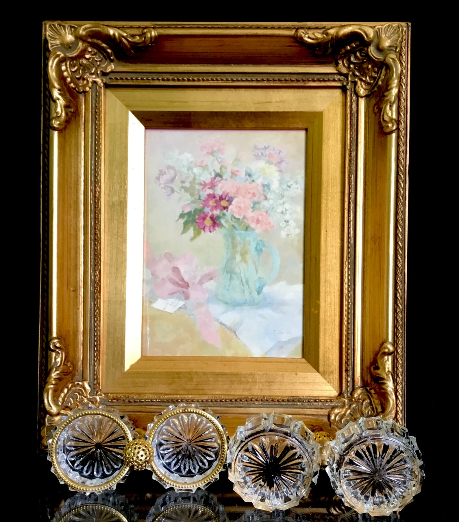 Vintage Crystal Italian Crystal Plate and Bowls - Etsy