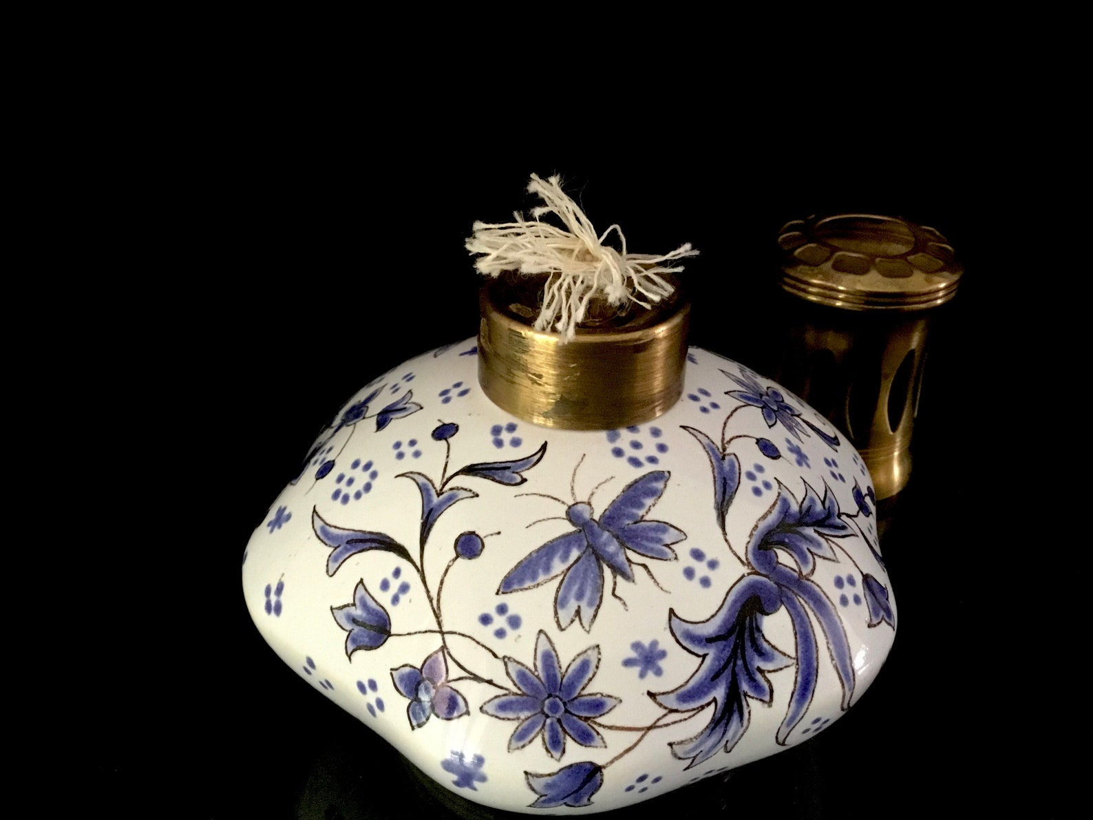 Faience Porcelain Quimper Porcelain Smell Lamp. | Etsy