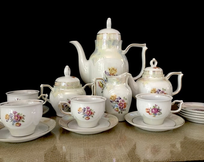Bavaria Porcelain Jaeger Eisenberg Floral Tea Set - Etsy