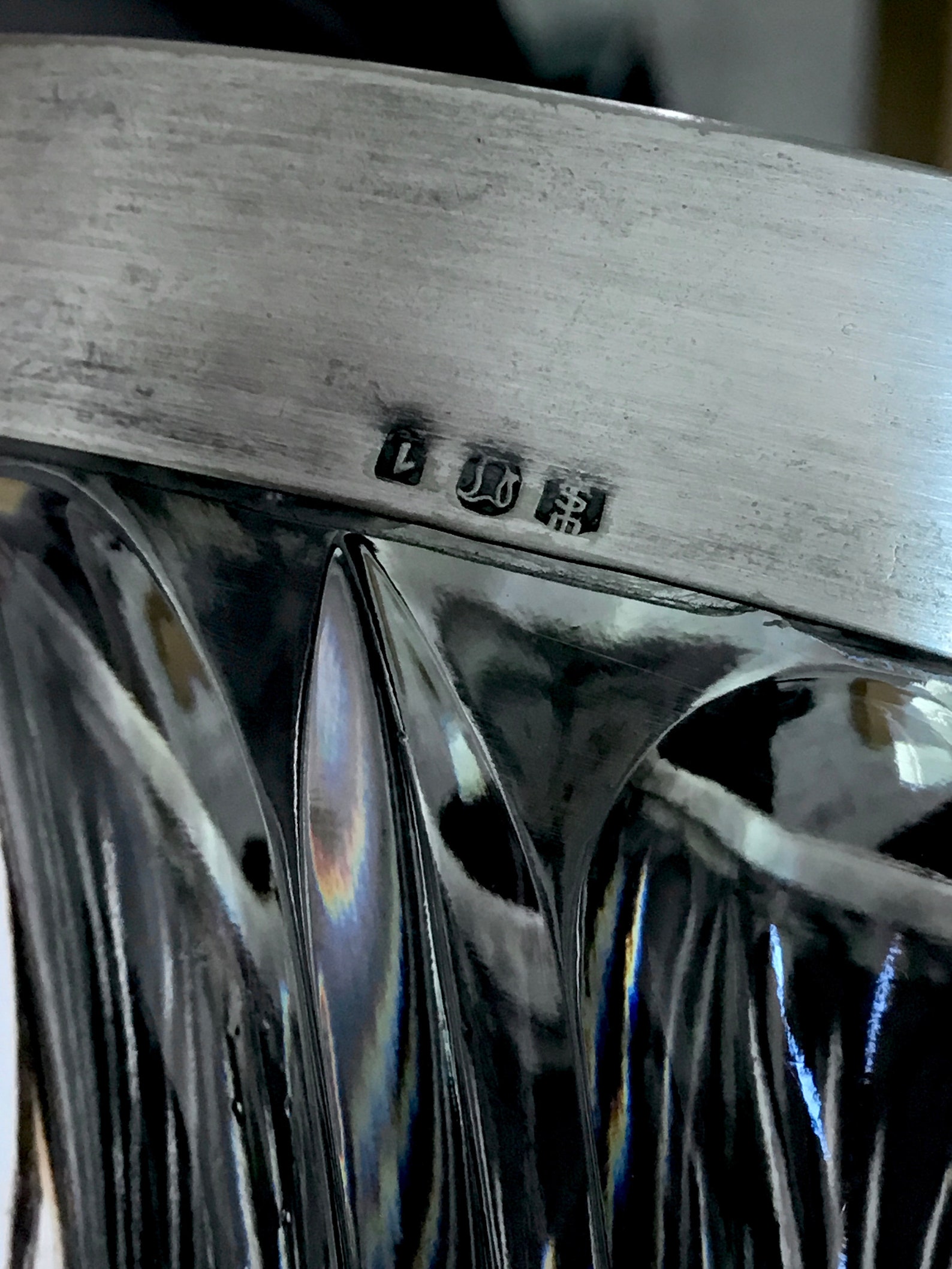 Crystal Vase Bowl Plate With Silver Edges - Etsy