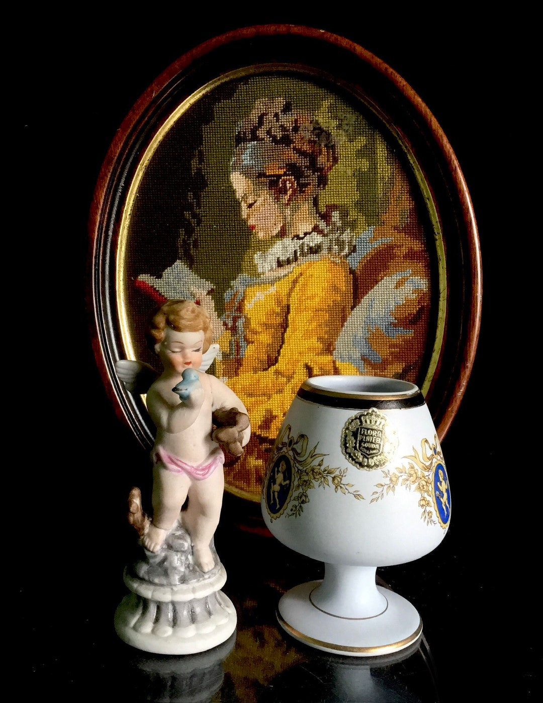 Gouda Ceramic Vintage Set Cupid/ Cup - Etsy