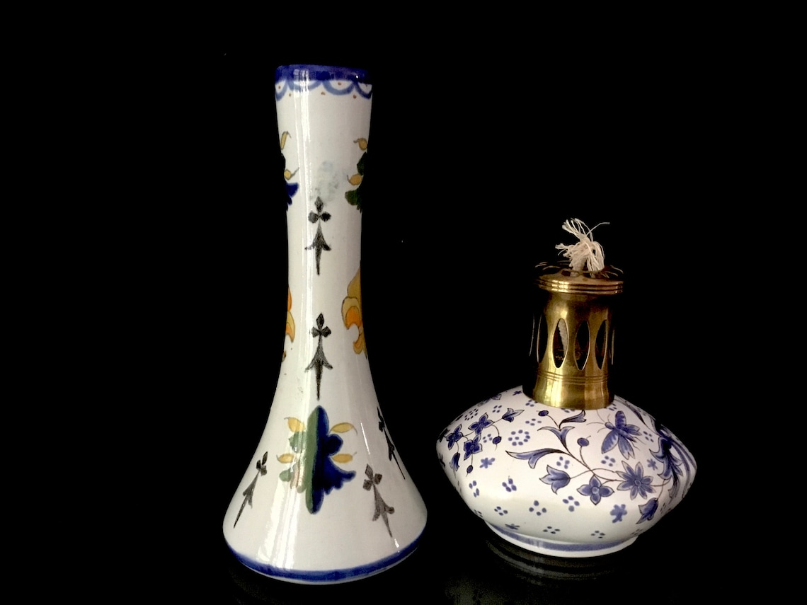 Faience Porcelain Quimper Porcelain Smell Lamp. | Etsy