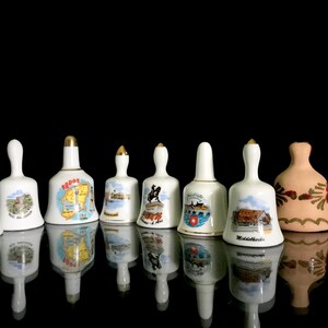 Vintage collection of miniature porcelain bells | Etsy