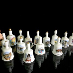 Vintage collection of miniature porcelain bells | Etsy