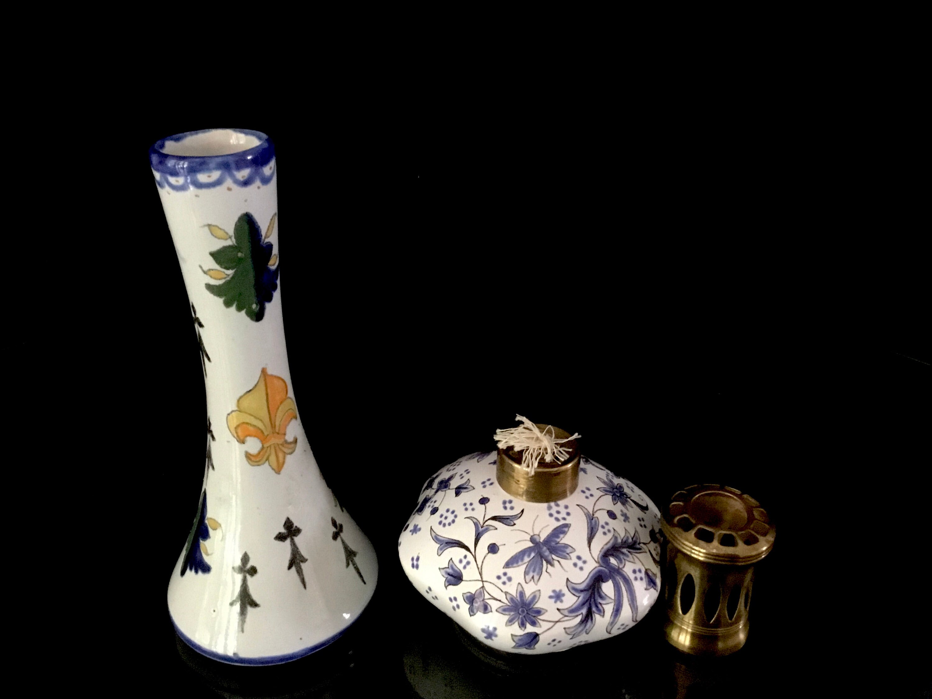 Faience Porcelain Quimper Porcelain Smell Lamp. | Etsy