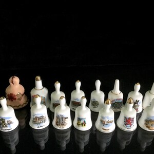 Vintage collection of miniature porcelain bells | Etsy