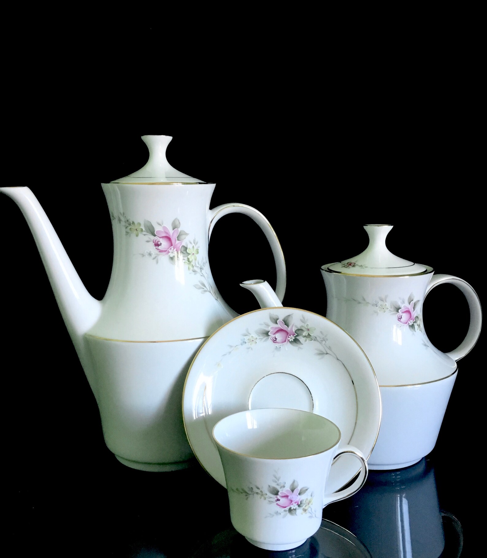 Bavaria Marktredwitz Jaeger & Co Vintage Floral Tea Set - Etsy