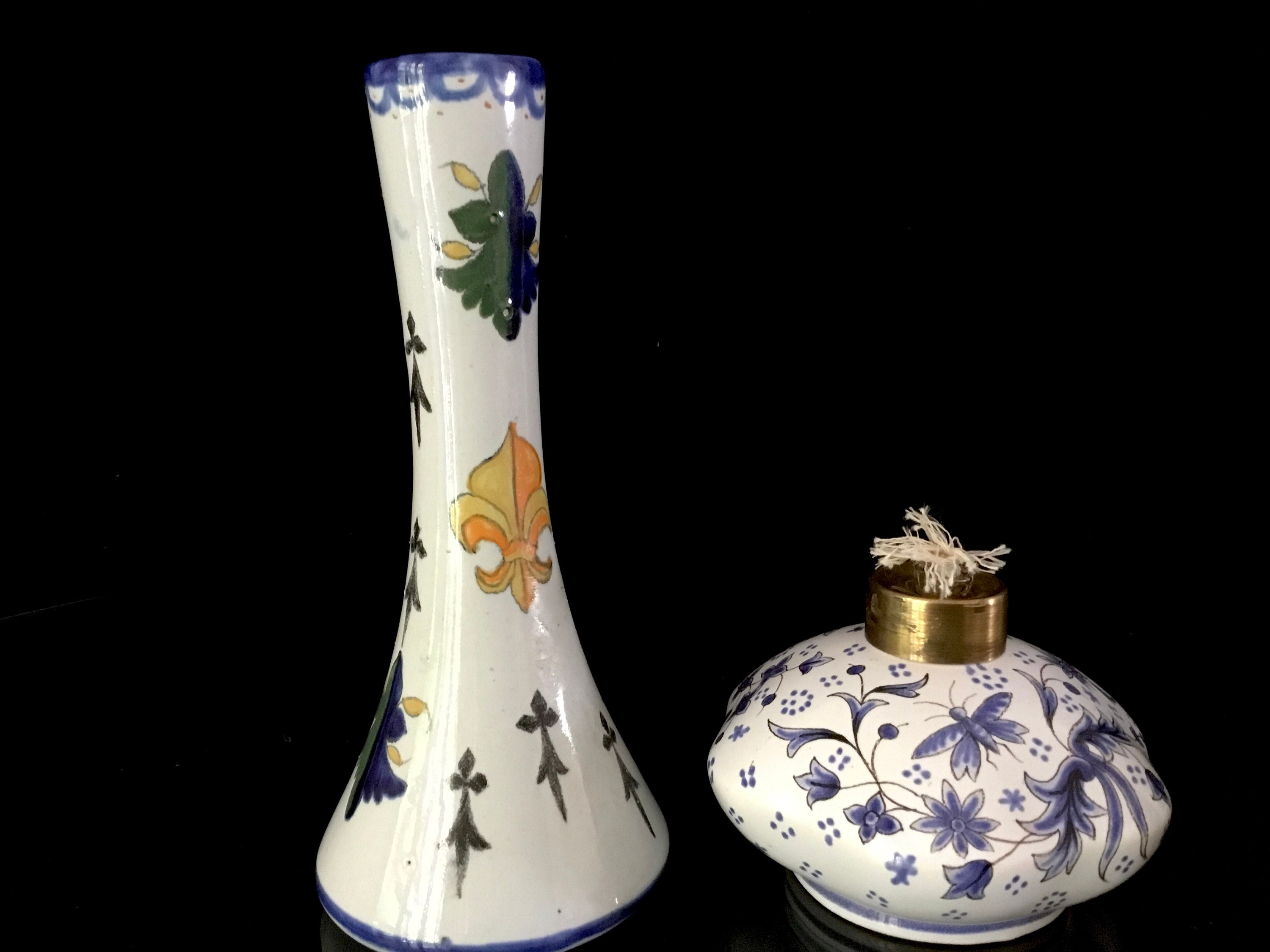 Faience Porcelain Quimper Porcelain Smell Lamp. | Etsy