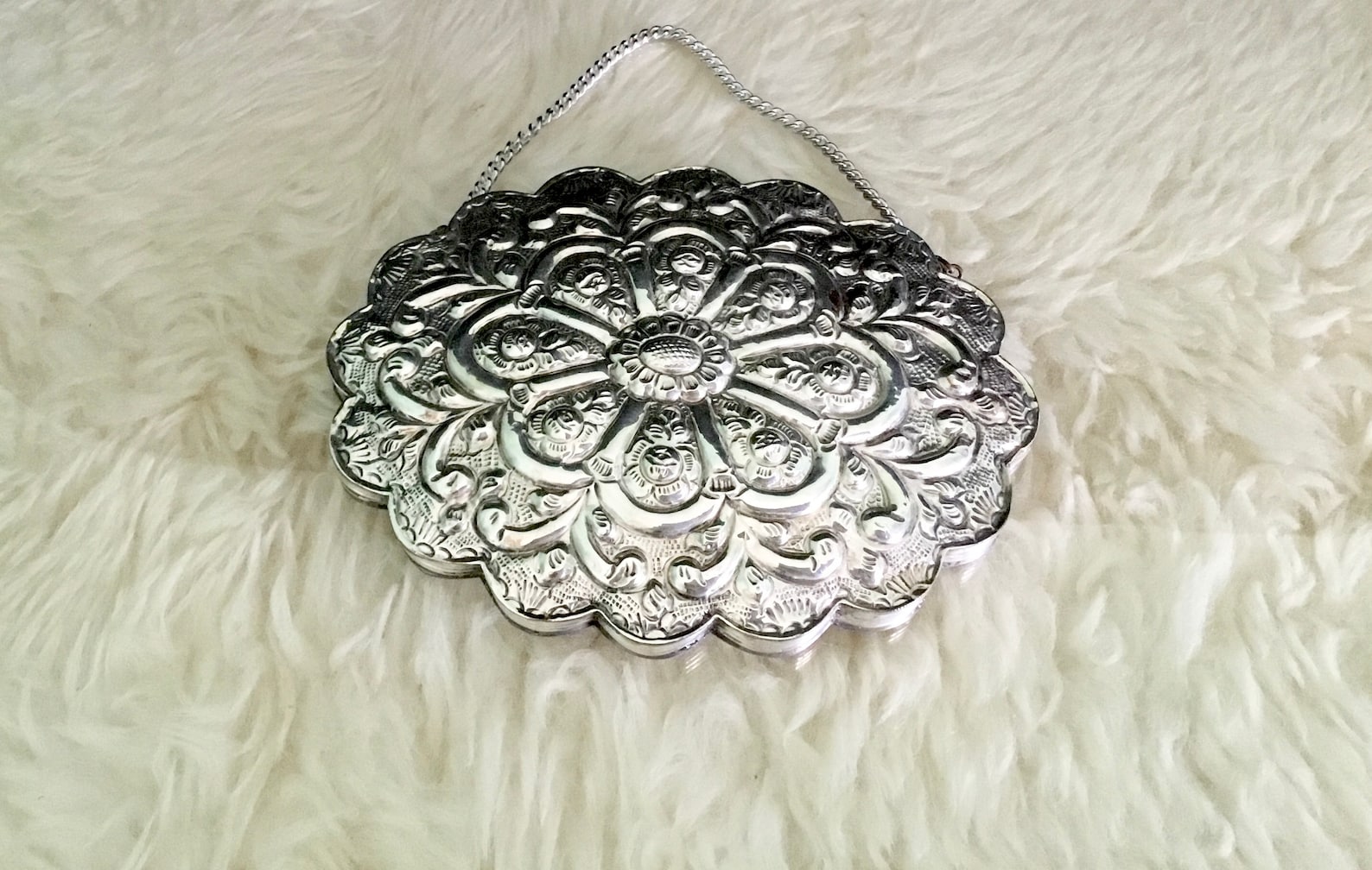 Antique Orhan Kenan Turkish Silver 900 Framed Wall Mirror - Etsy