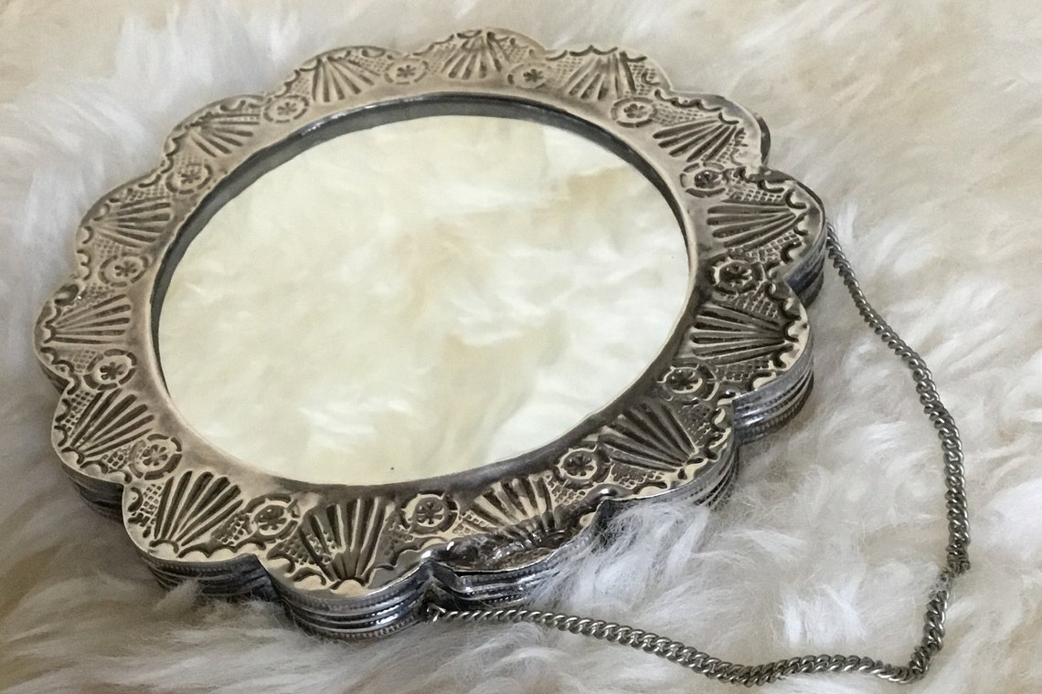 Antique Orhan Kenan Turkish Silver 900 Framed Wall Mirror - Etsy